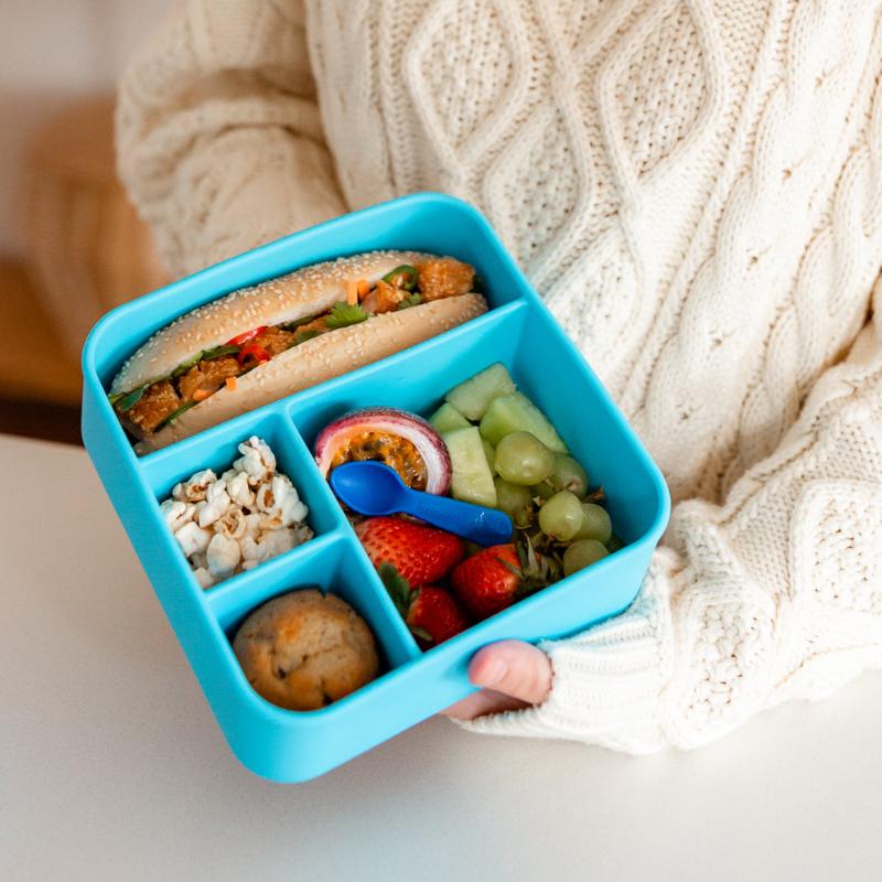 Adventure Snacks Silicone Large Square Bento Lunchbox