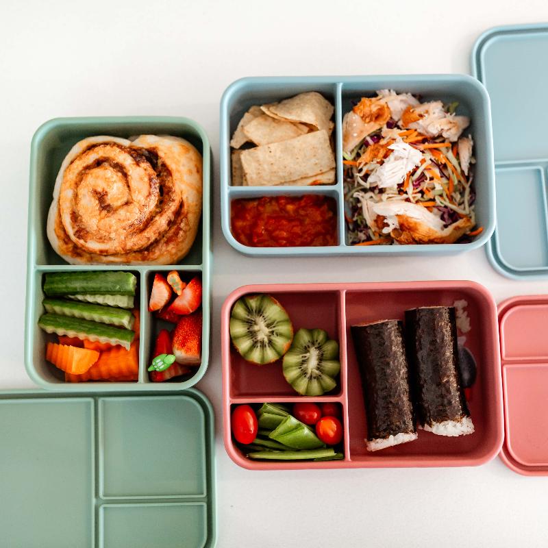 Adventure Snacks Silicone Lunchbox - Large 3 Compartment