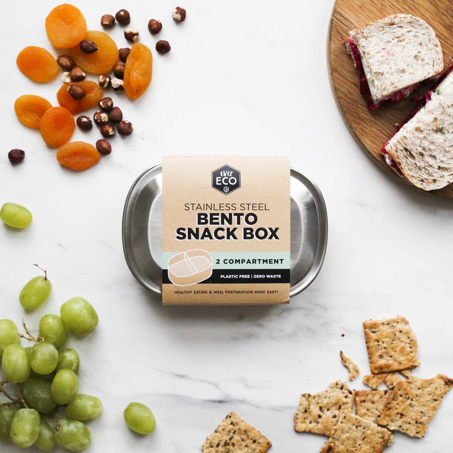 Ever Eco Bento Snack Box - 2 Compartment – Adventure Snacks