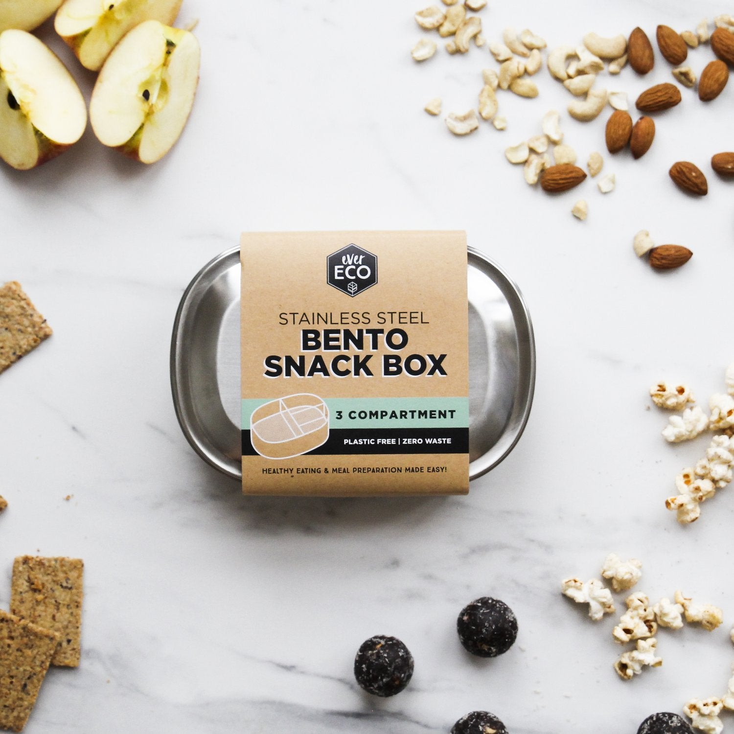 Ever Eco Bento Snack Box - 3 Compartment – Adventure Snacks